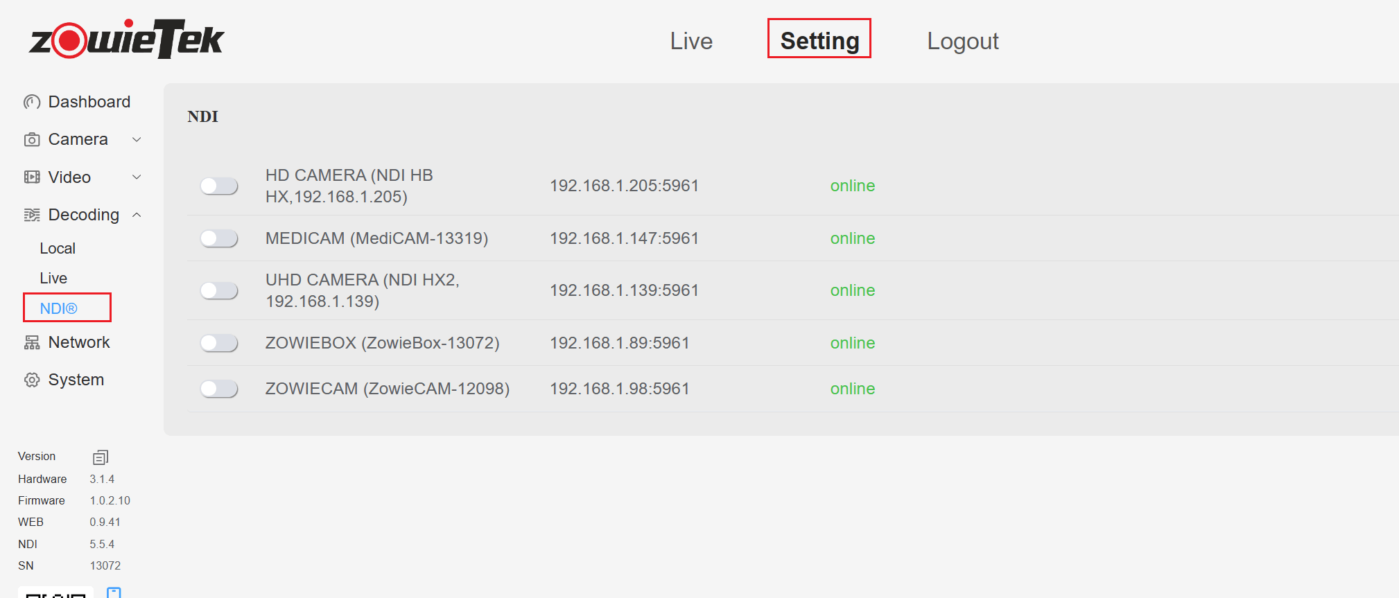How to Decode NDI Source – Zowietek Electronics, Ltd.