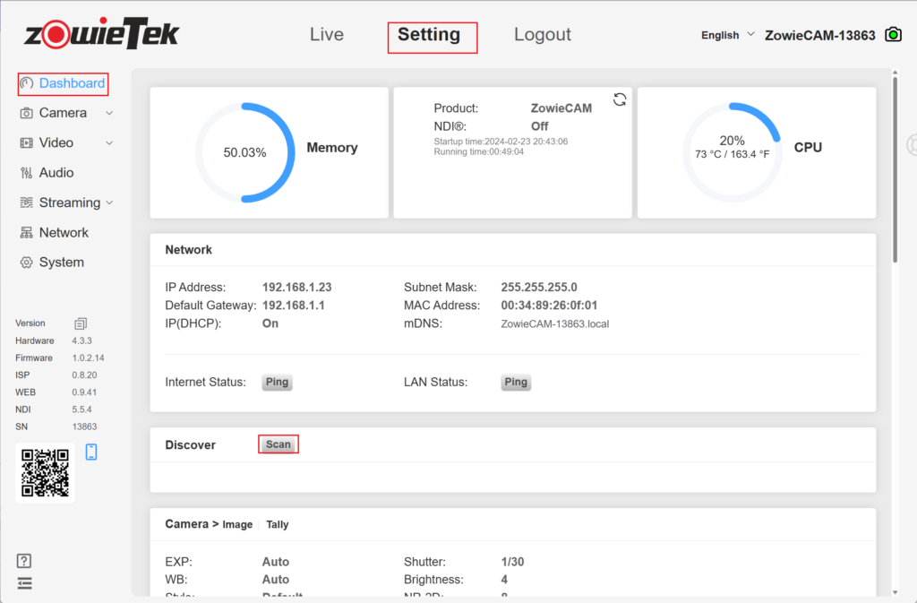 How to check ZowieCam’s IP Address – Zowietek Electronics, Ltd.