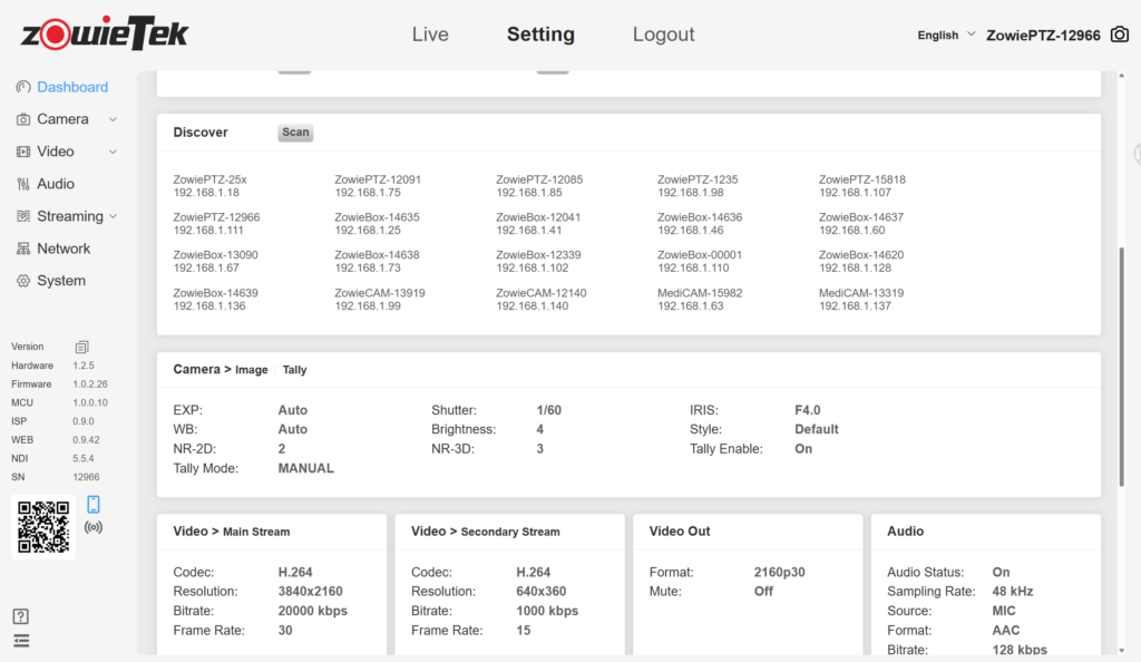 How to Check ZowiePTZ’s IP Address – Zowietek Electronics, Ltd.